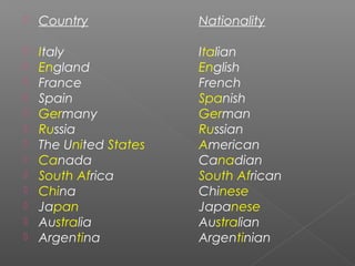 Verb 'to be', numbers, plurals, pronouns | PPT