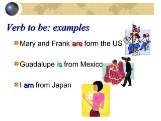 Verb to be positive, negative, interrogative | PPT