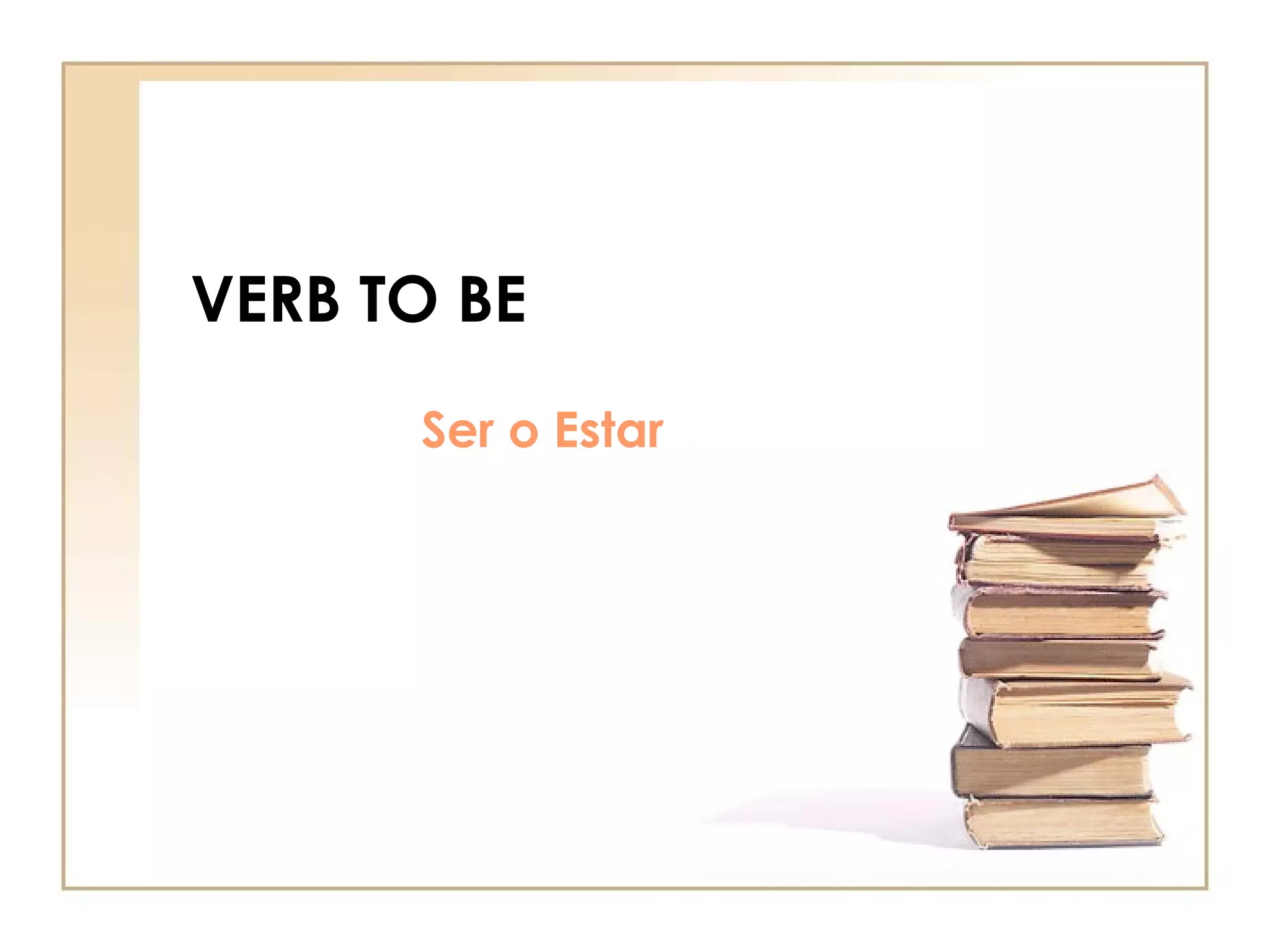 Verb to be ppt | PPT