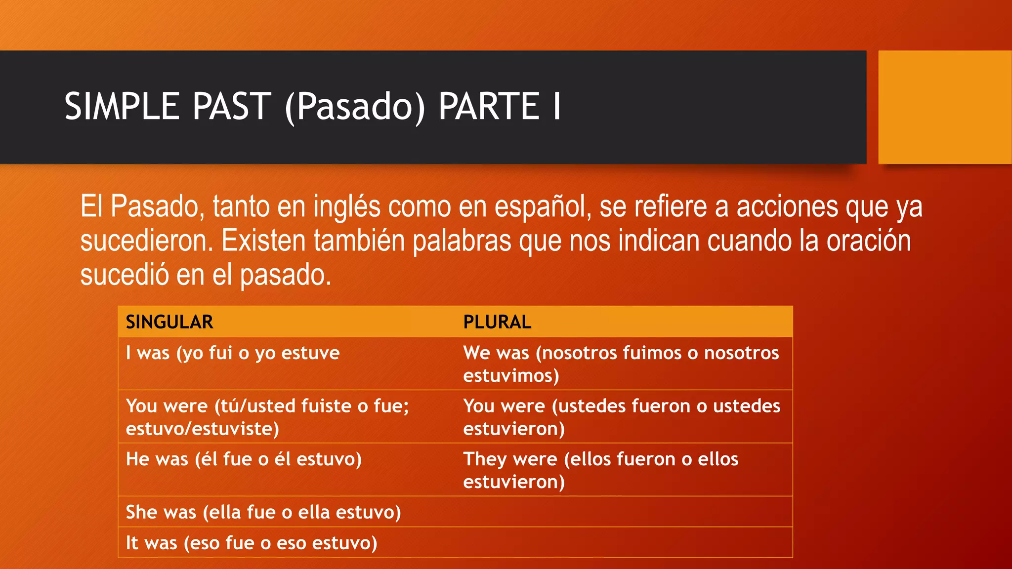 Verb to be (verbo ser o estar) | PPT