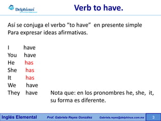 Verb to have ed | PPTX