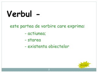 Verbul | PPT