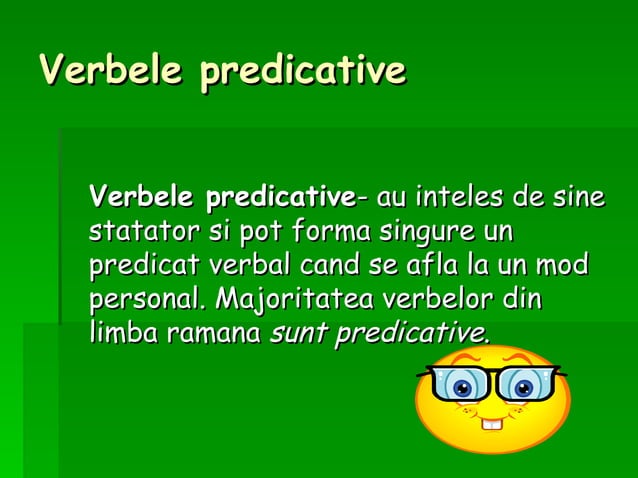 Verbul Clasificarea Verbelor | PPT