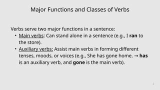 Verb Written and Spoken English Grammar PPTX | PPTX