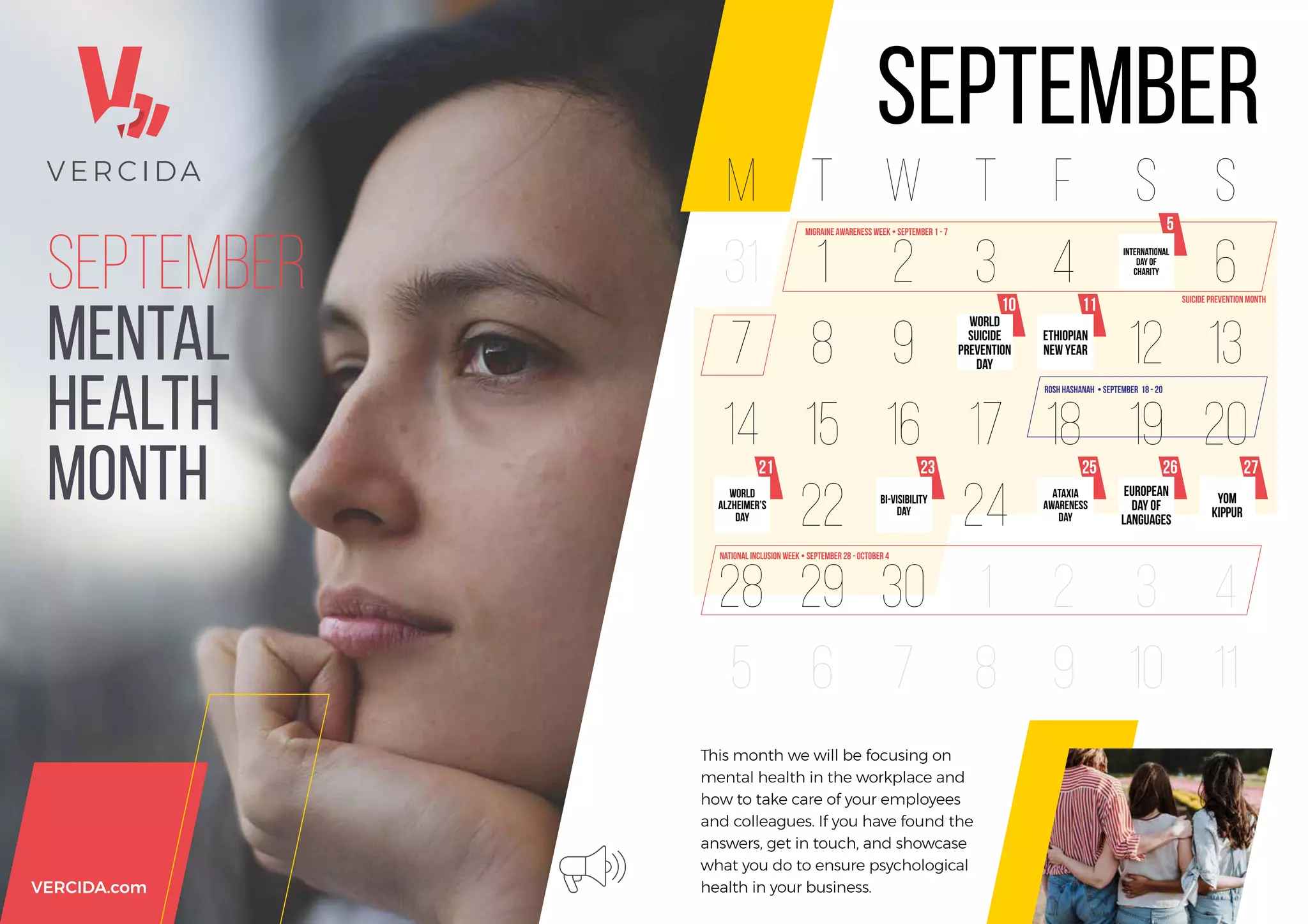 VERCIDA Group diversity calendar 2020 | PDF