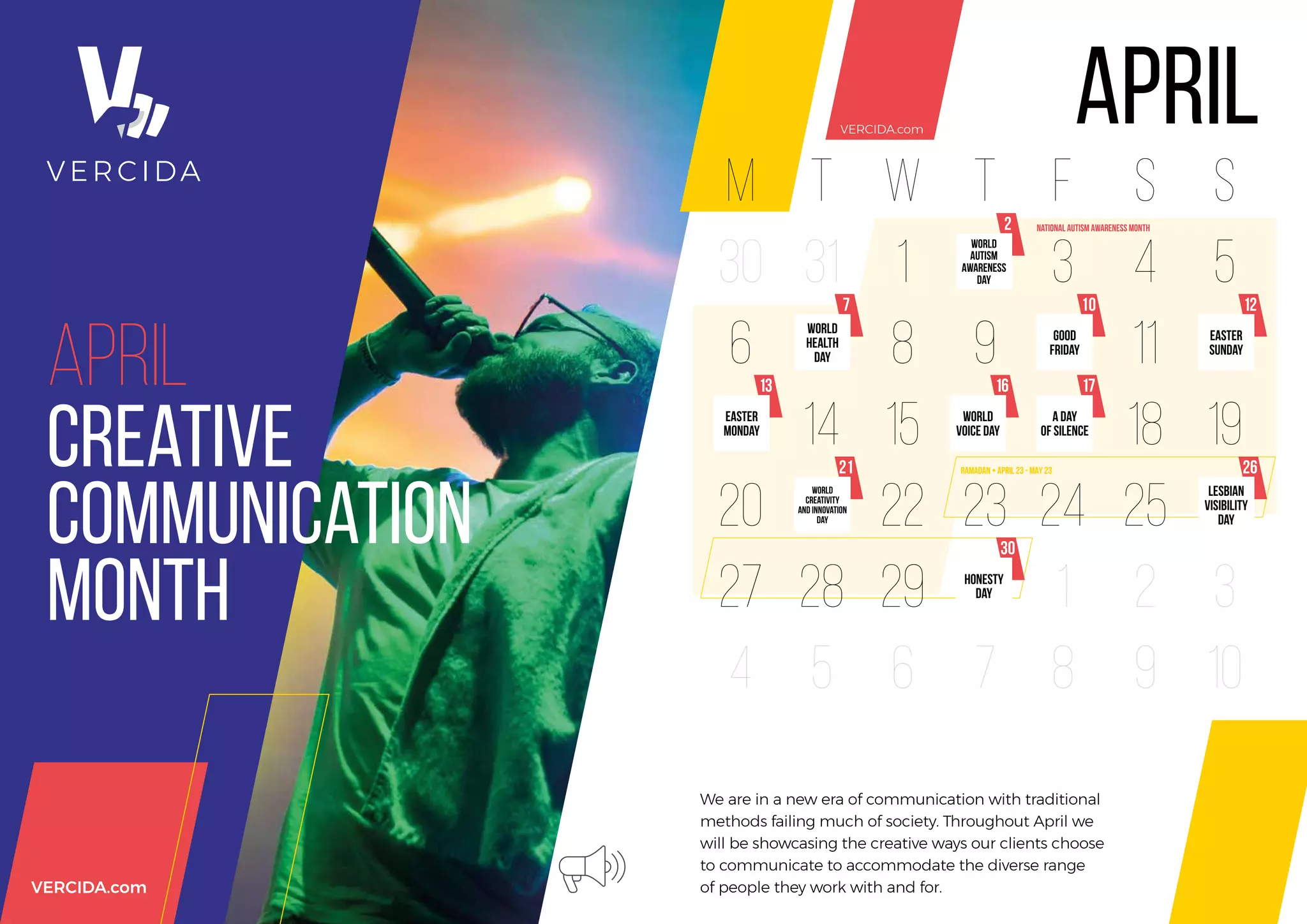 VERCIDA Group diversity calendar 2020 | PDF