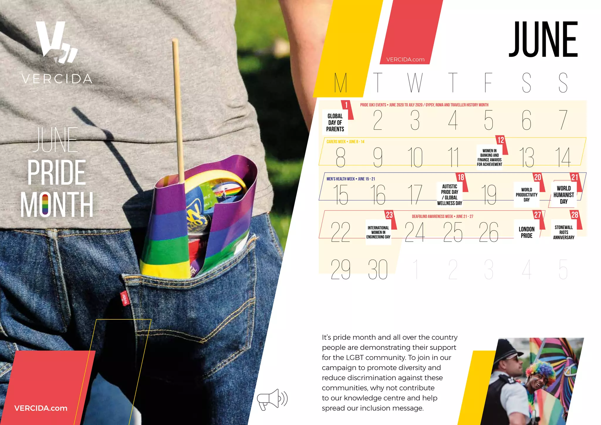 VERCIDA Group diversity calendar 2020 | PDF