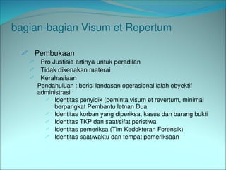 contoh pemeriksaan visum et repertum.ppt