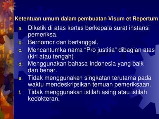 contoh pemeriksaan visum et repertum.ppt