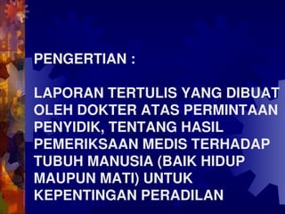 contoh pemeriksaan visum et repertum.ppt