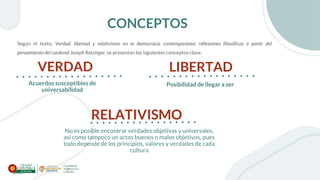 Verdad, libertad y relativismo | PPTX