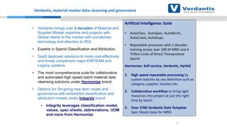 Verdantis Business Case of Master Data Management | PPT