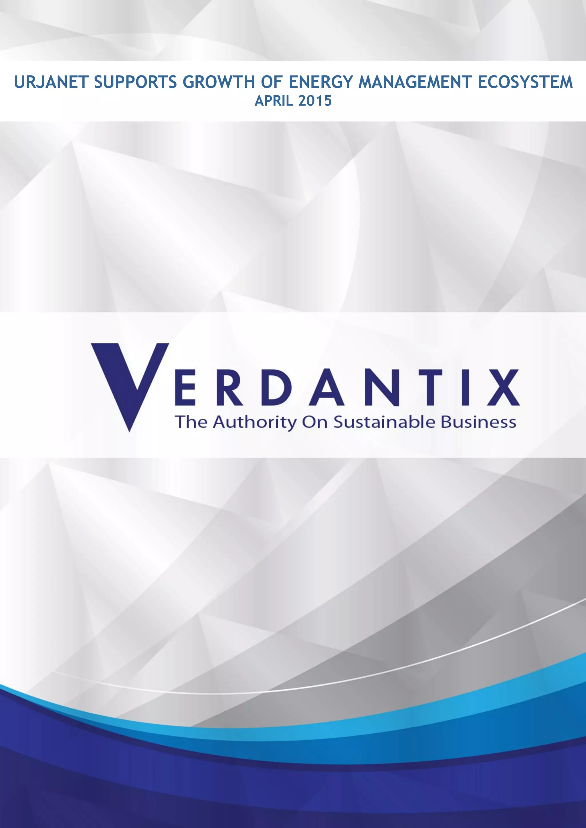 Verdantix Report: Urjanet Supports Growth of Energy Management ...