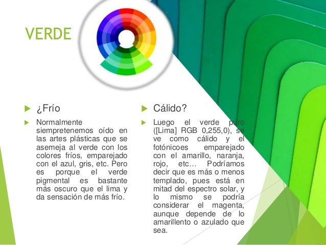 Teoría del Color Verde