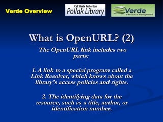 Verde Overview | PPT