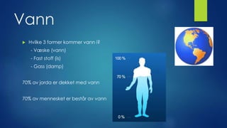 Vann og luft | PPTX