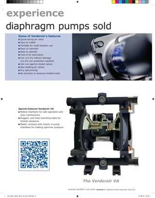 Verderair Double Diaphragm Pumps | PDF