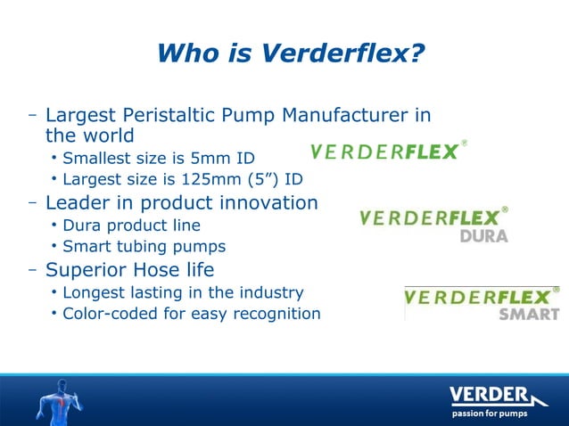 Verderflex Peristaltic Hose Pumps Industrial Applications | PPT