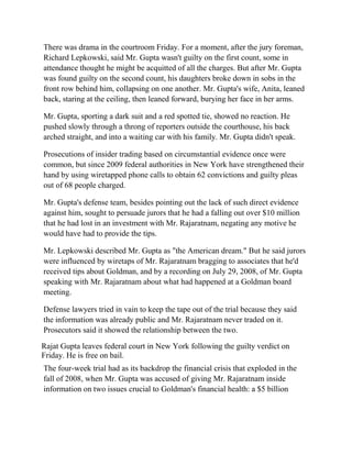Verdict rajat gupta case | DOCX