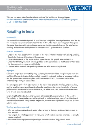 Retailing in India - Case Study | PDF