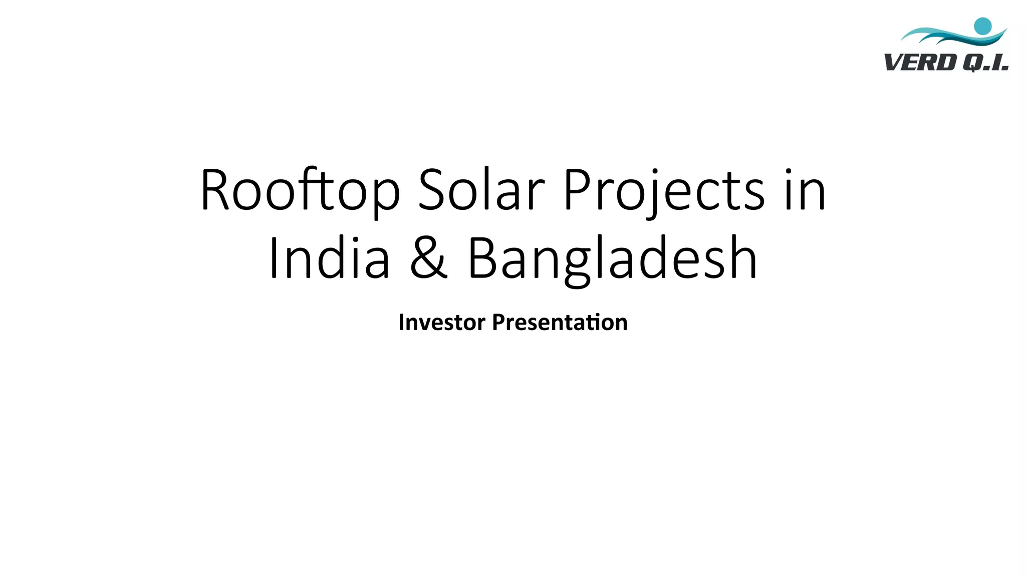 Rooftop projects for sale in India and Bangladesh | PPT