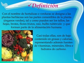 Verduras Judith ok.ppt Descripción de v. | PPT
