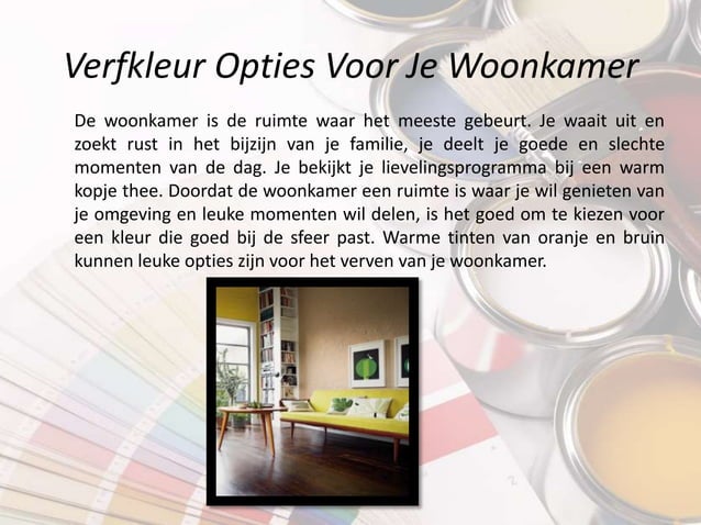 Verf je huis vrolijk | PPT