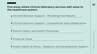 Value of Medical Laboratory Science Personnel and Clinical Laboratory ...