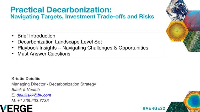VERGE 22: Practical Decarbonization: Navigating Targets, Investment ...