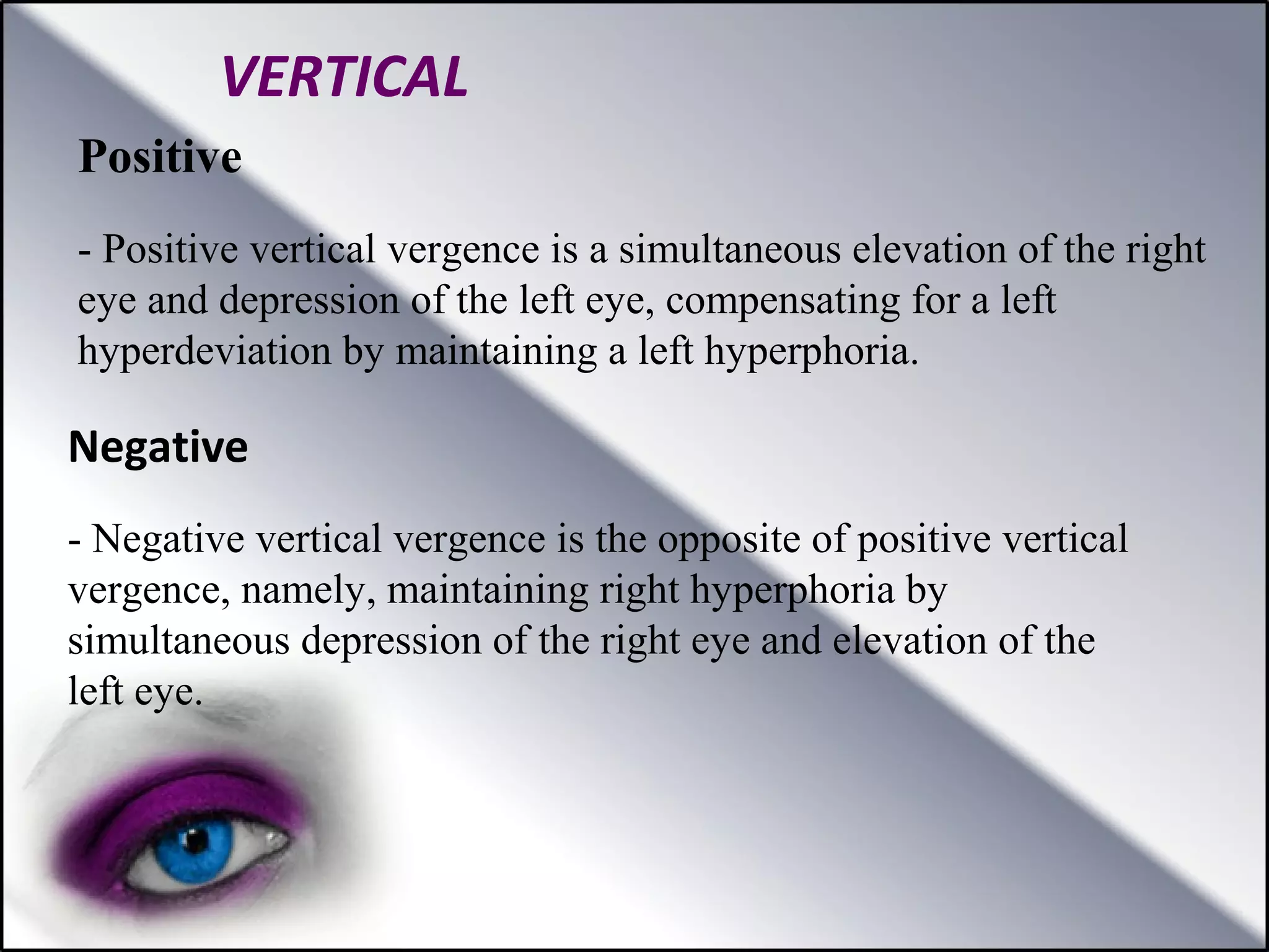 Vergences of the eye | PPT