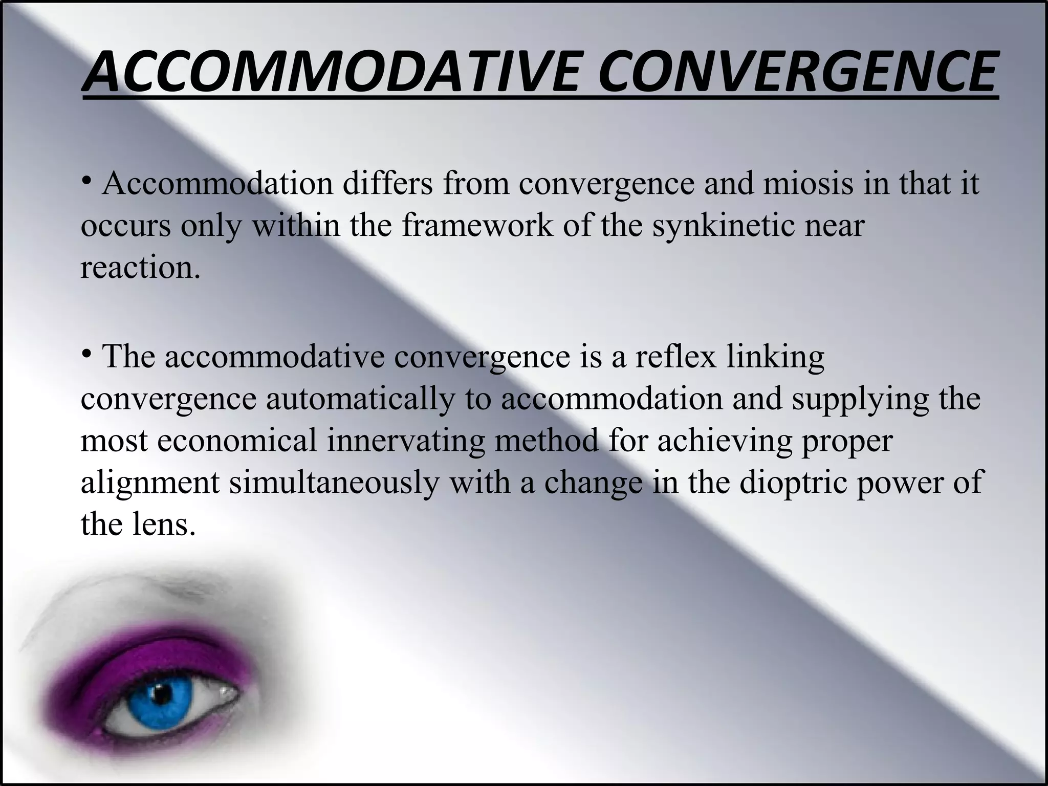 Vergences of the eye | PPT