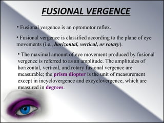 Vergences of the eye | PPT