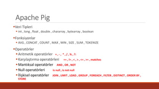 Hadoop,Pig,Hive ve Oozie ile Büyük Veri Analizi | PPTX