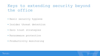 Extending CyberSecurity Beyond The Office Perimeter | PPT