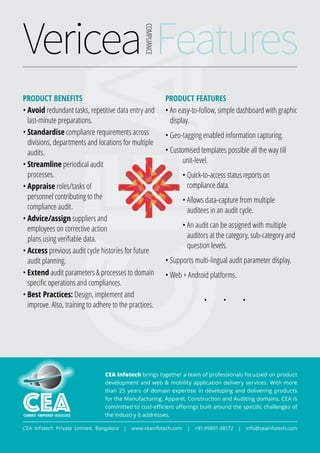 Vericea - compliance audit tool | PDF