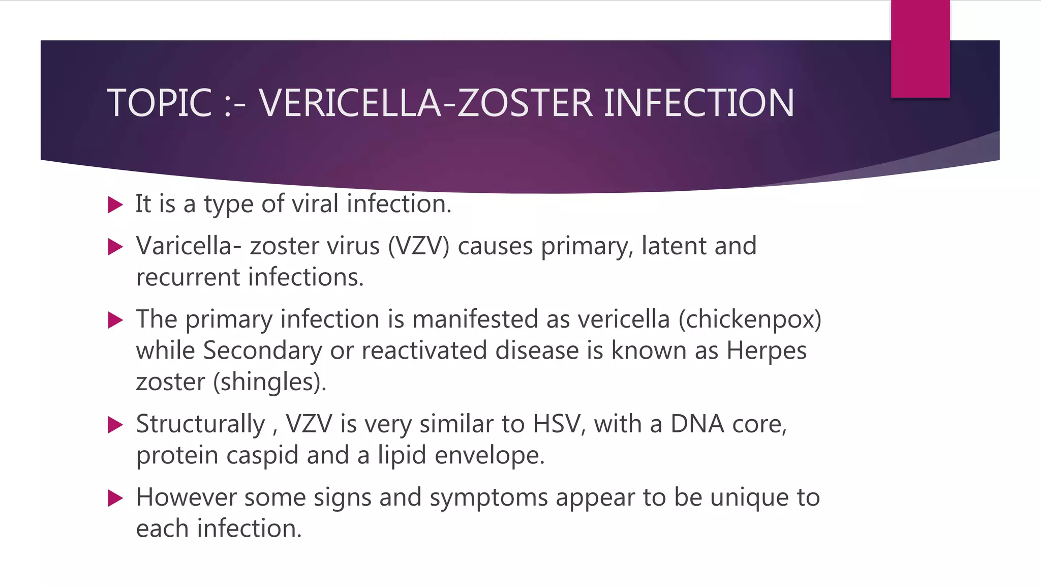 Vericella zoster infection And Rubeola Virus | PPT