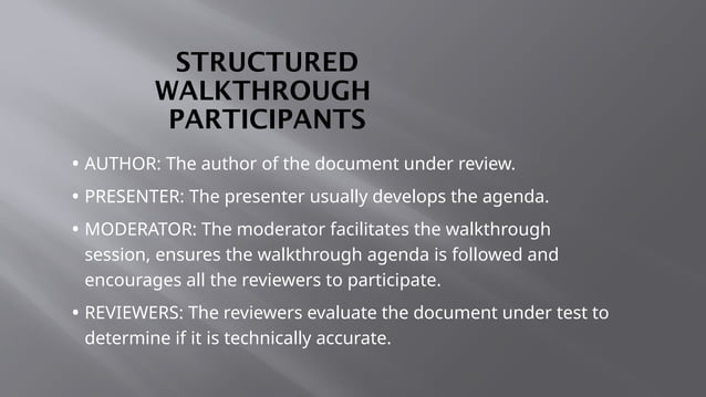 Verification and Design Walkthrough.pptx | Computer Software and Applications | Computing