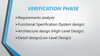V-Model (Verification and validation) | PPTX