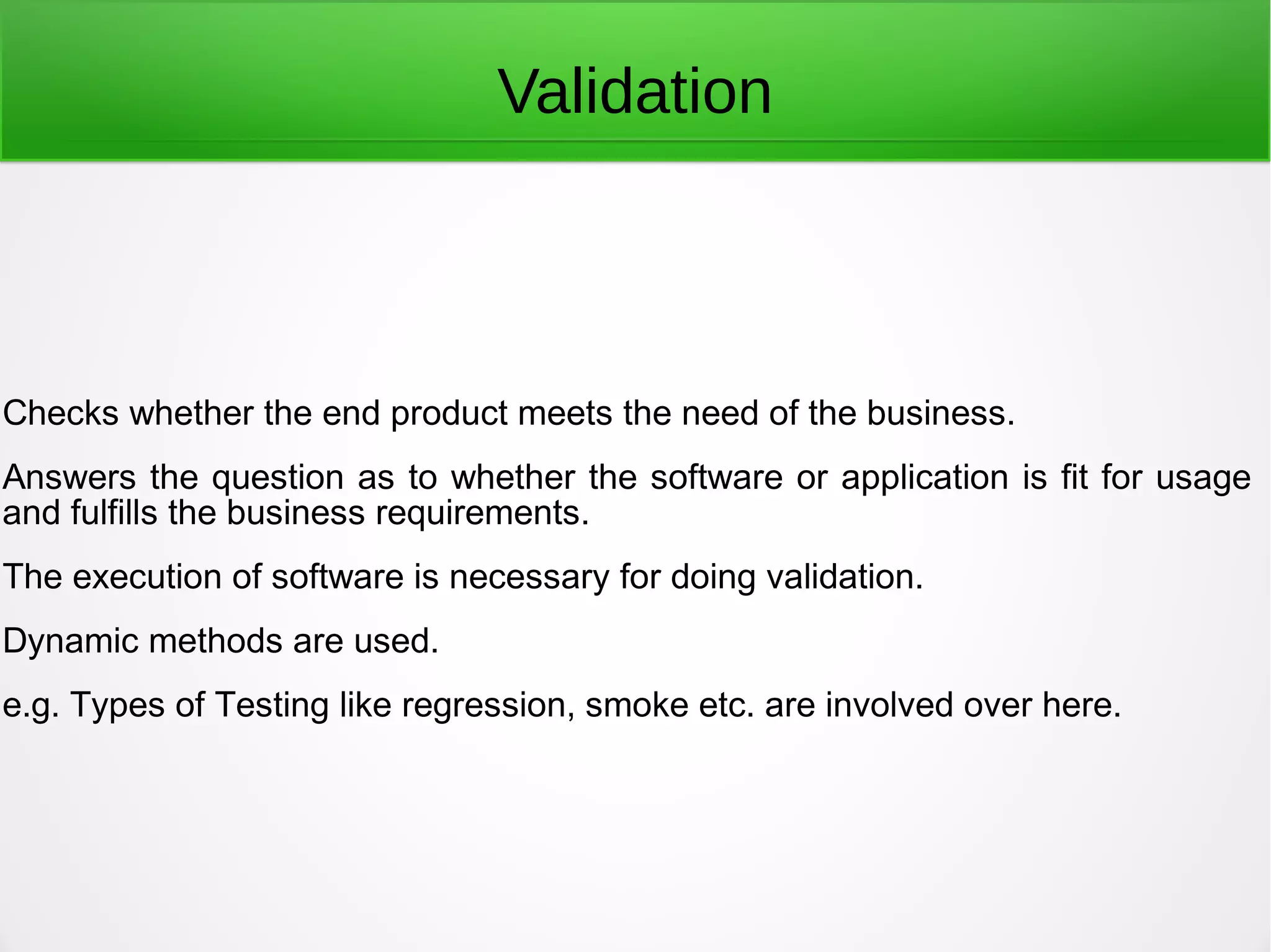 Verification And Validation Process In Software Testing Ppt Technology And Computing