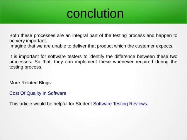 Verification and validation process in software testing | PPT ...