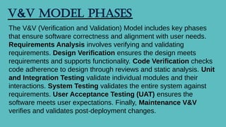 Verification and Validation (V&V) in Software Development.pptx