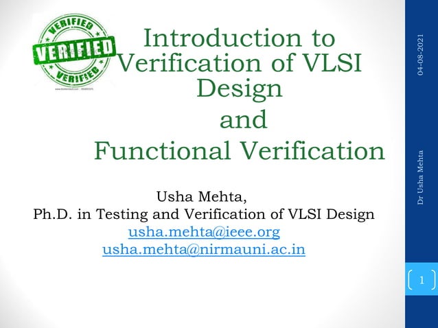 Verification flow and_planning_vlsi_design | PDF