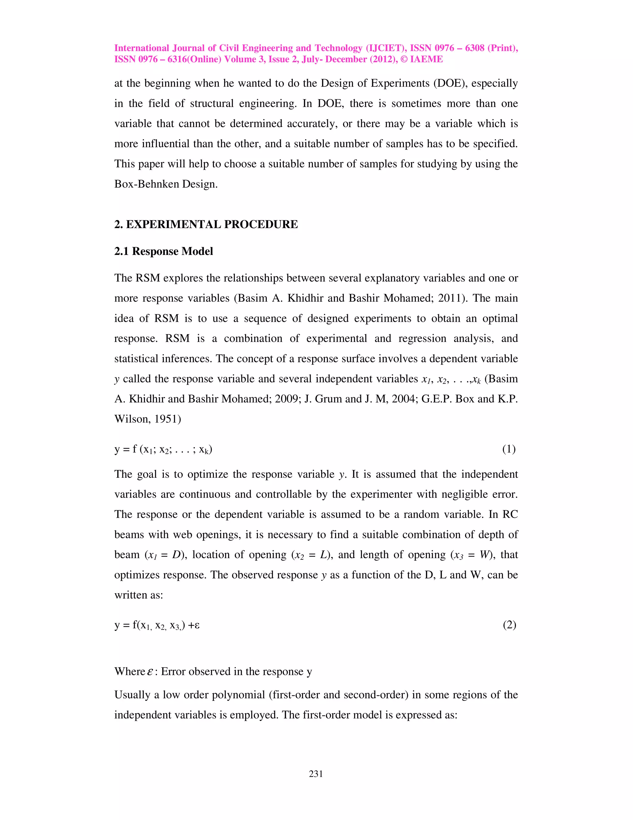 Verification for modeling of ultimate load for lightweight palm oil clinker reinforced concrete ...