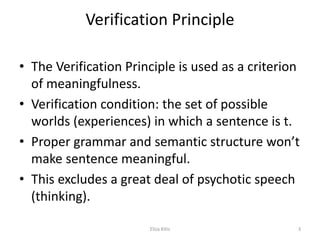 Verificationism.ppt