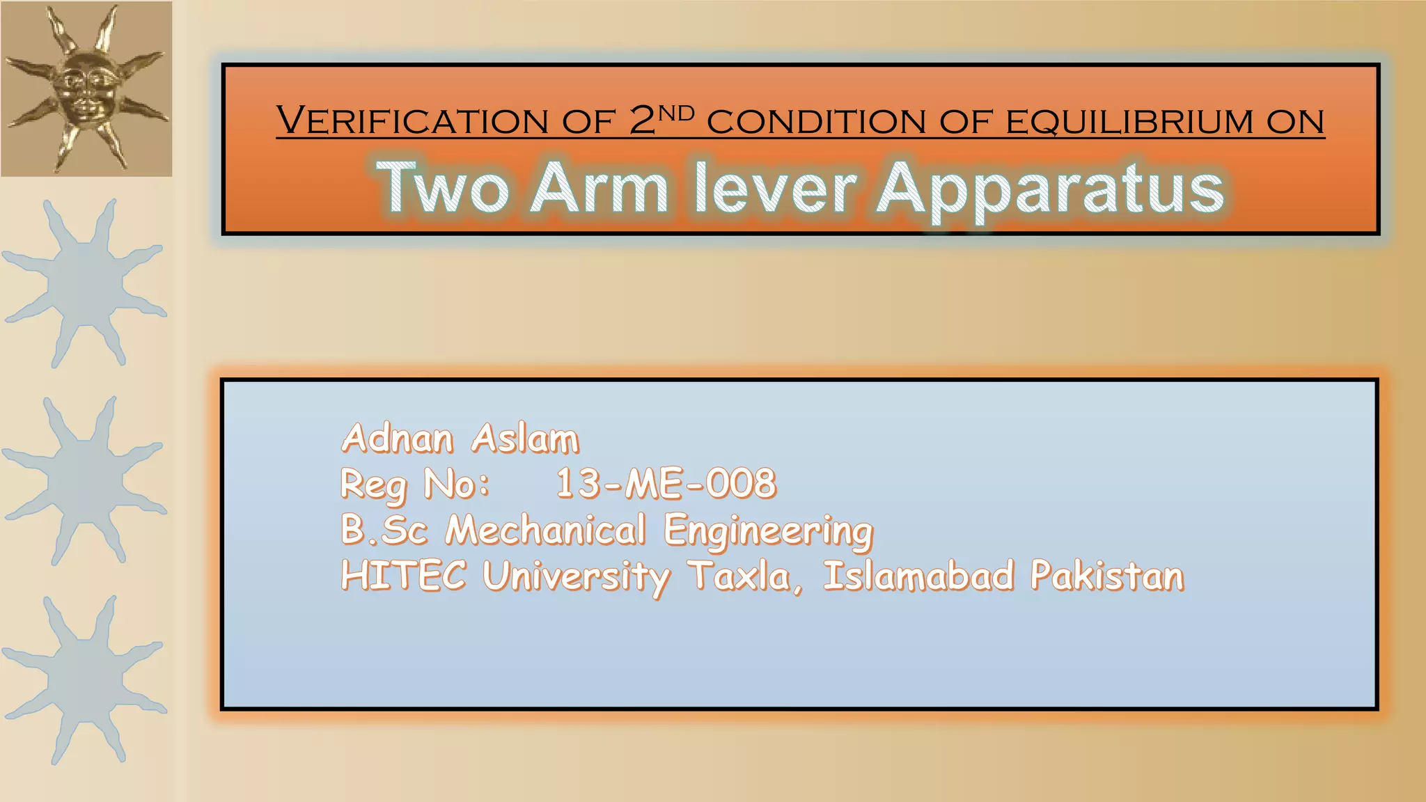 Second condition of equilibrium | PDF