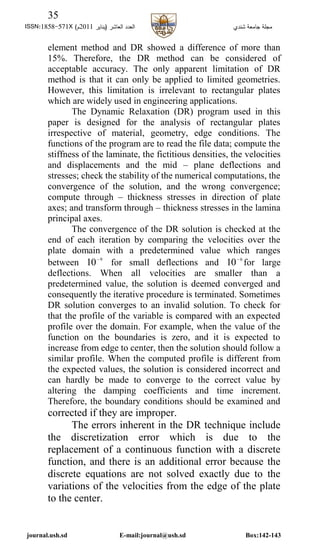 Verification Of Dr Method In The Analysis Of Isotropic Orthotropic And