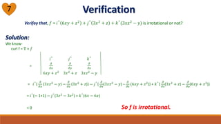 Verification of Solenoidal & Irrotational | PPTX