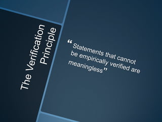 Verification Principle | PPTX