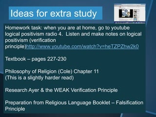 Verification Principle | PPTX