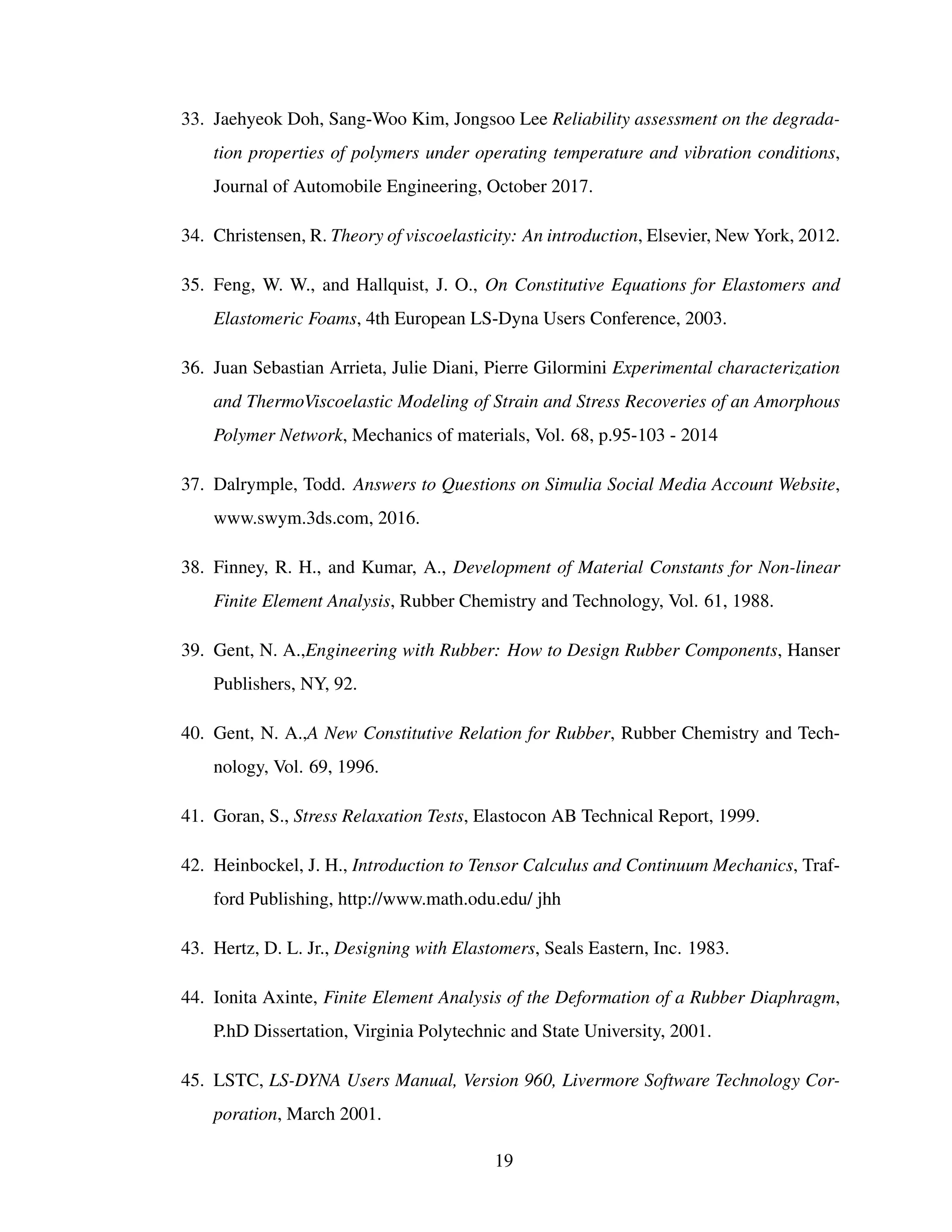 Veriﬁcations And Validations In Finite Element Analysis Fea Pdf